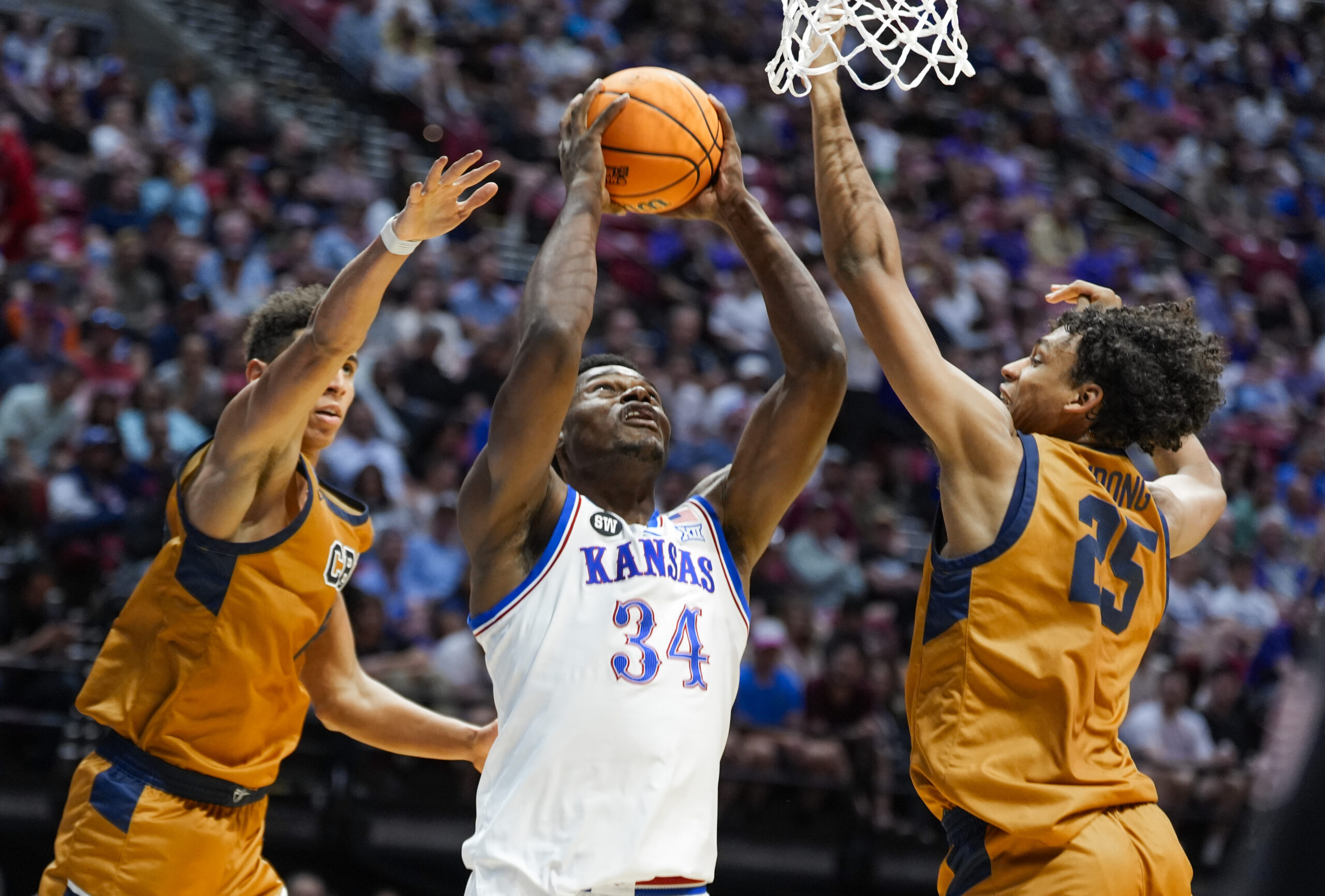 Mbiya, an unlikely ‘second-best player,’ delivered in KU’s first-round ...